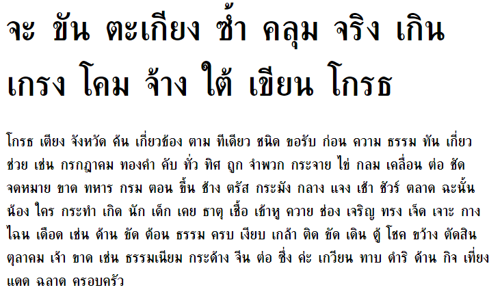 Norasi Bold Font Download - Thai General Font
